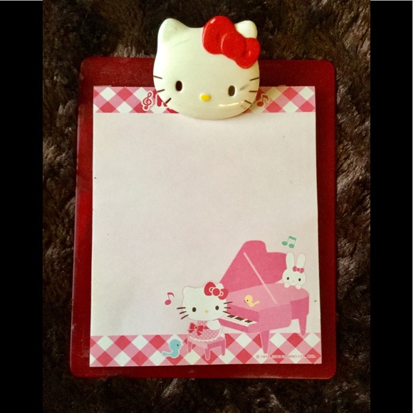Hello Kitty | Other | Hello Kitty Redwhite Note Pad Board Set | Poshmark